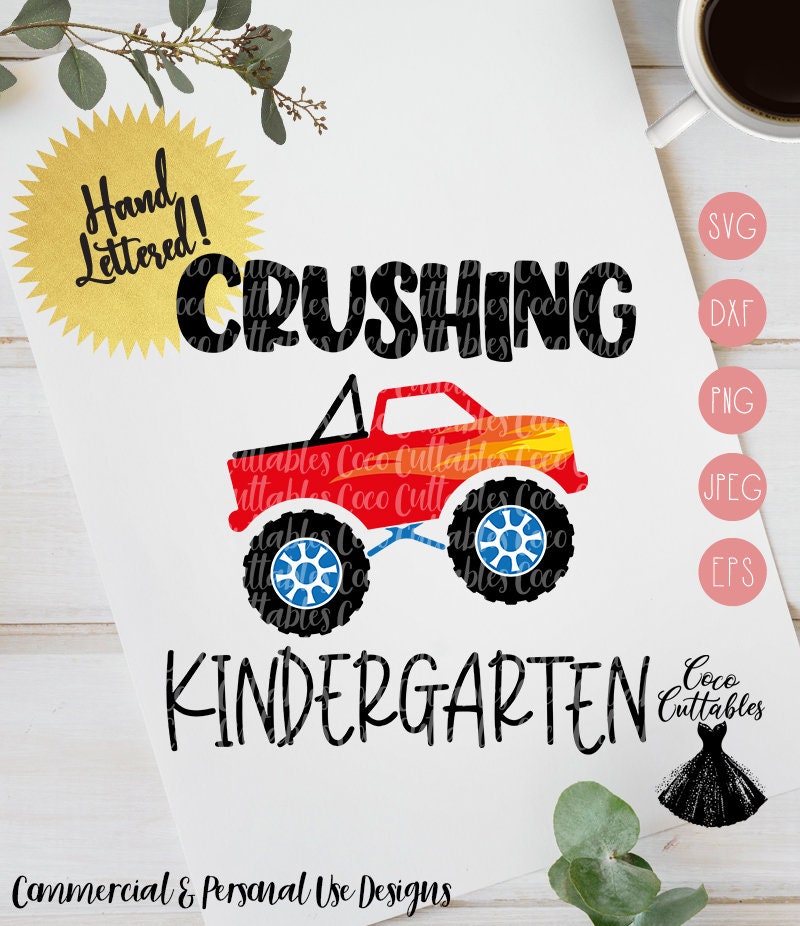 Crushing Kindergarten Svg Kindergarten Svg First Day Of Etsy
