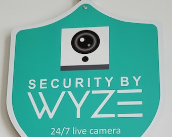 Wyze Security Sign - Etsy
