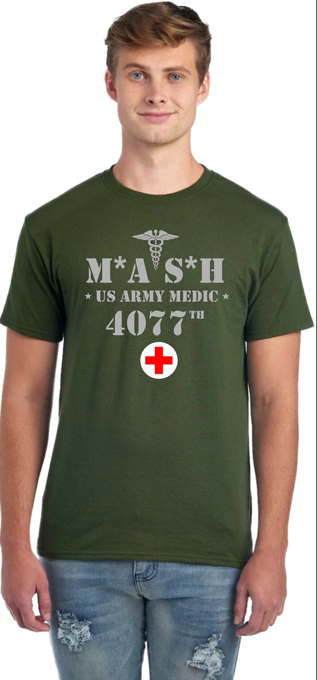 Mash 70's Tv Show Memorabilia T-shirt Army Green, Unisex Free Shipping ...