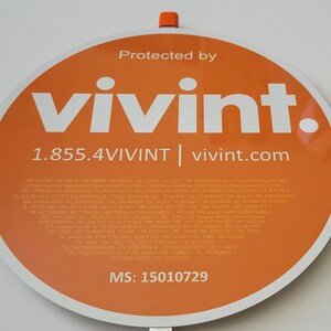 VIVINT Aluminum Security Yard Sign With 6 Decals, Free Shipping. - Etsy
