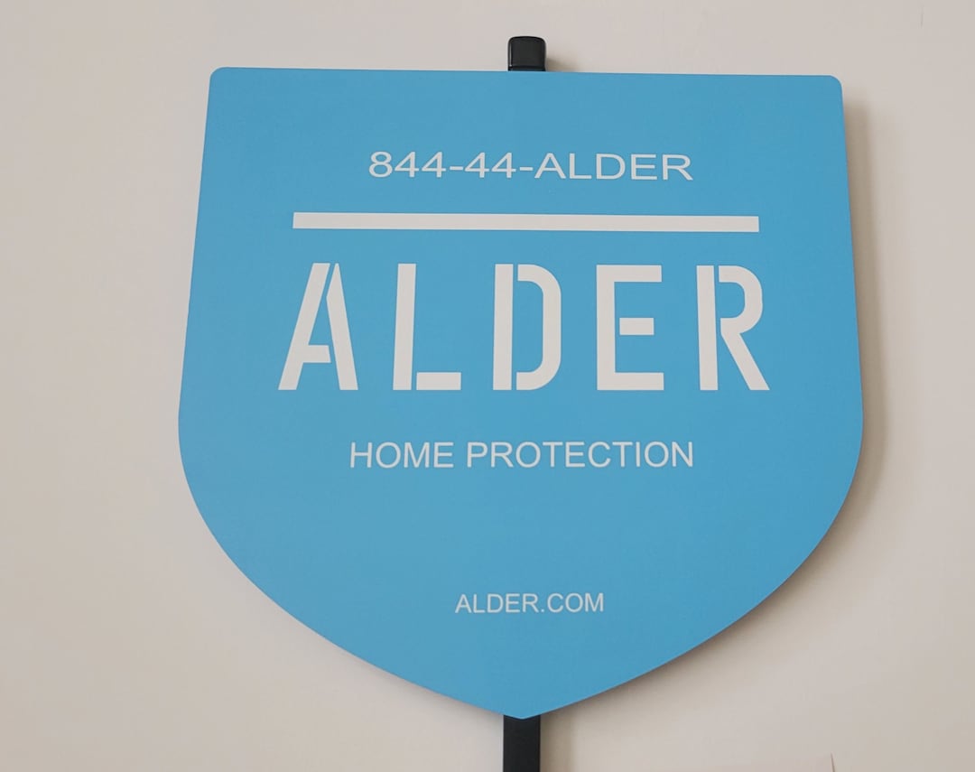 ALDER 100% Aluminum Yard Sign With (6) Window Decals - Etsy