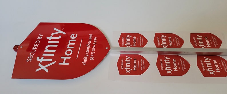 Xfinity 100% Aluminum Security Yard Sign 6 Outdoor Window - Etsy