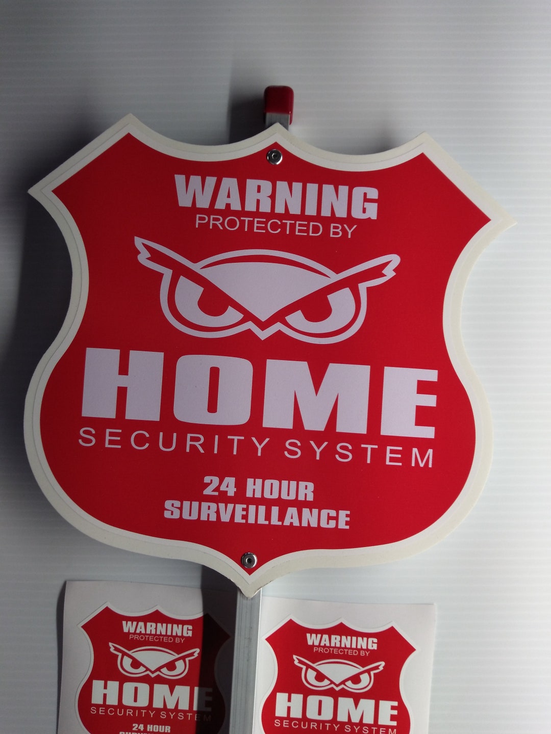 Security Yard Sign With (6) Outdoor Window Decals. - Etsy