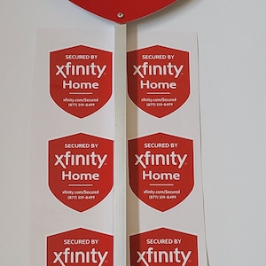 Xfinity 100% Aluminum Security Yard Sign 6 Outdoor Window Decals - Etsy