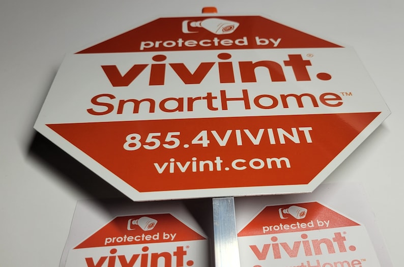 VIVINT Octagon Shape Yard Sign 100% Aluminum 6 Outdoor - Etsy New Zealand