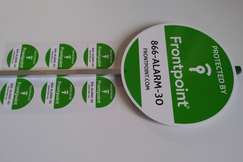 Aluminum Frontpoint Security Yard Sign With 6 Window Outdoor ...