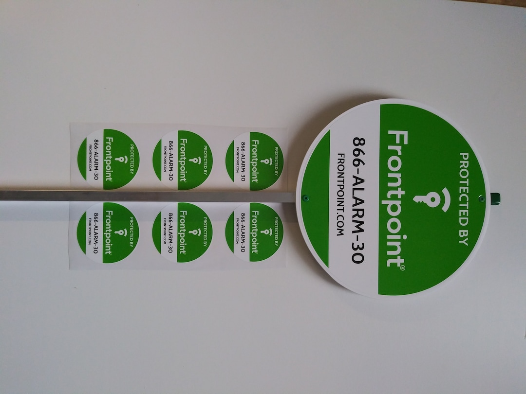 Aluminum Frontpoint Security Yard Sign With 6 Window Outdoor ...