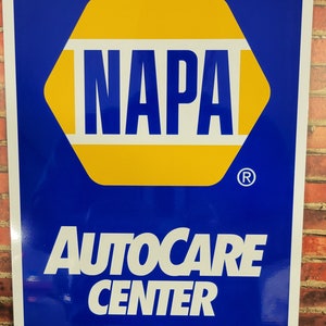 NAPA Auto Care Center Aluminum Sign 9 X 12 - Etsy