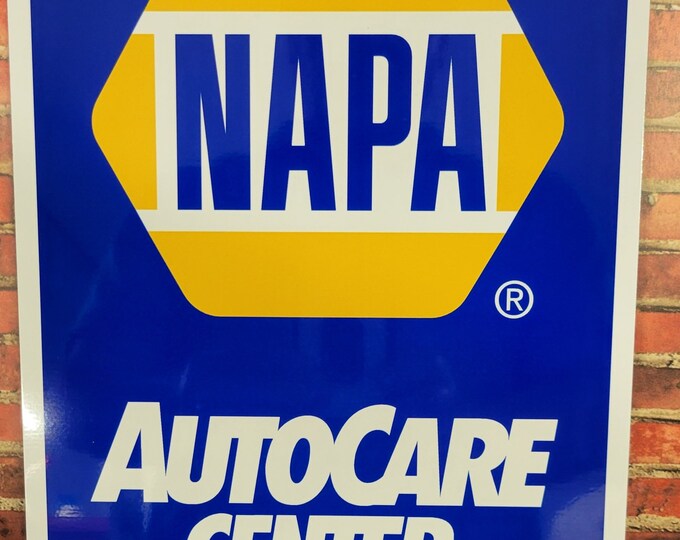 NAPA Auto Care Center Aluminum Sign 9 X 12 - Etsy