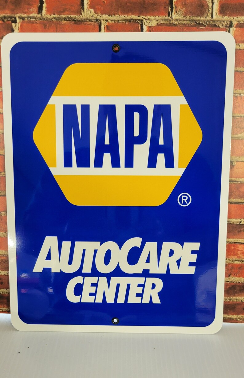NAPA Auto Care Center Aluminum Sign 9 X 12 | Etsy