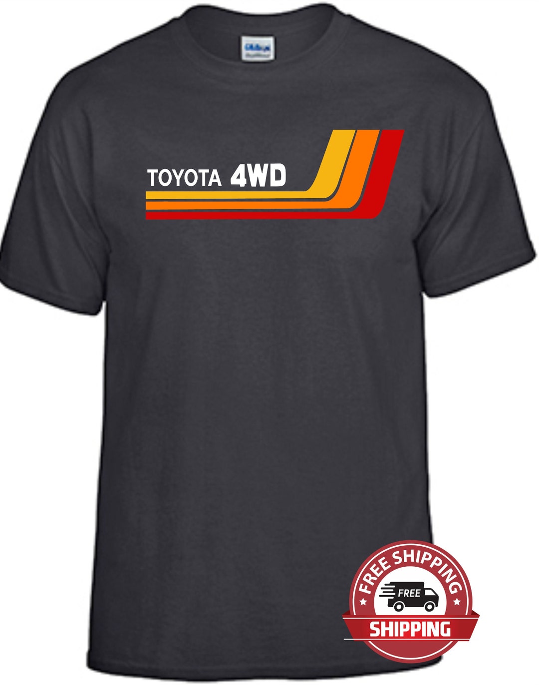TOYOTA Vintage Logo Stripes 100% Cotton Unisex. - Etsy