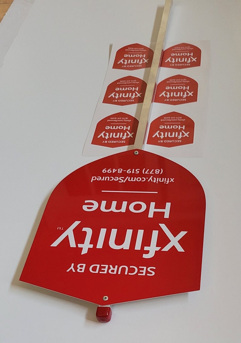 Xfinity 100% Aluminum Security Yard Sign 6 Outdoor Window - Etsy