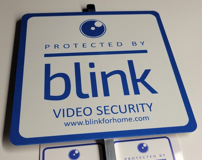 Blink Security Yard Sign 100% Aluminum With 6 Exterior - Etsy