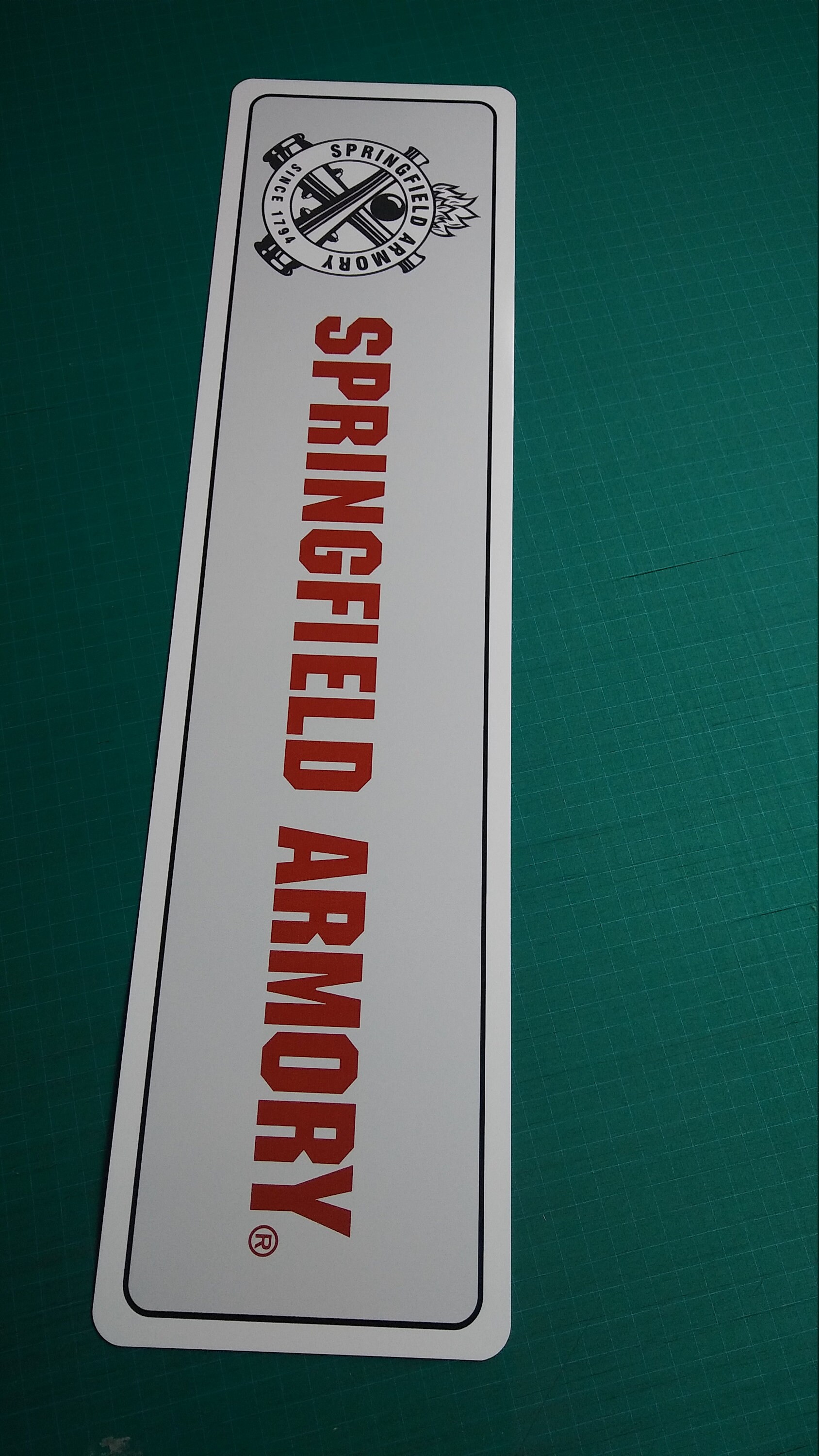 Springfield Armory Logo aluminum sign 6 x 24 | Etsy