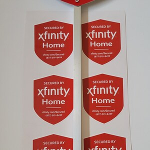 Xfinity 100% Aluminum Security Yard Sign 6 Outdoor Window Decals - Etsy