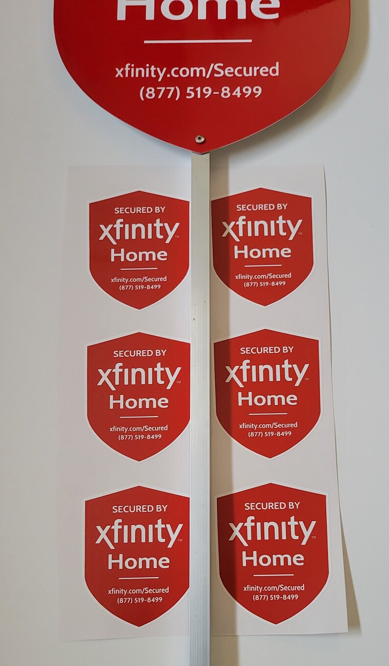 Xfinity 100% Aluminum Security Yard Sign 6 Outdoor Window - Etsy