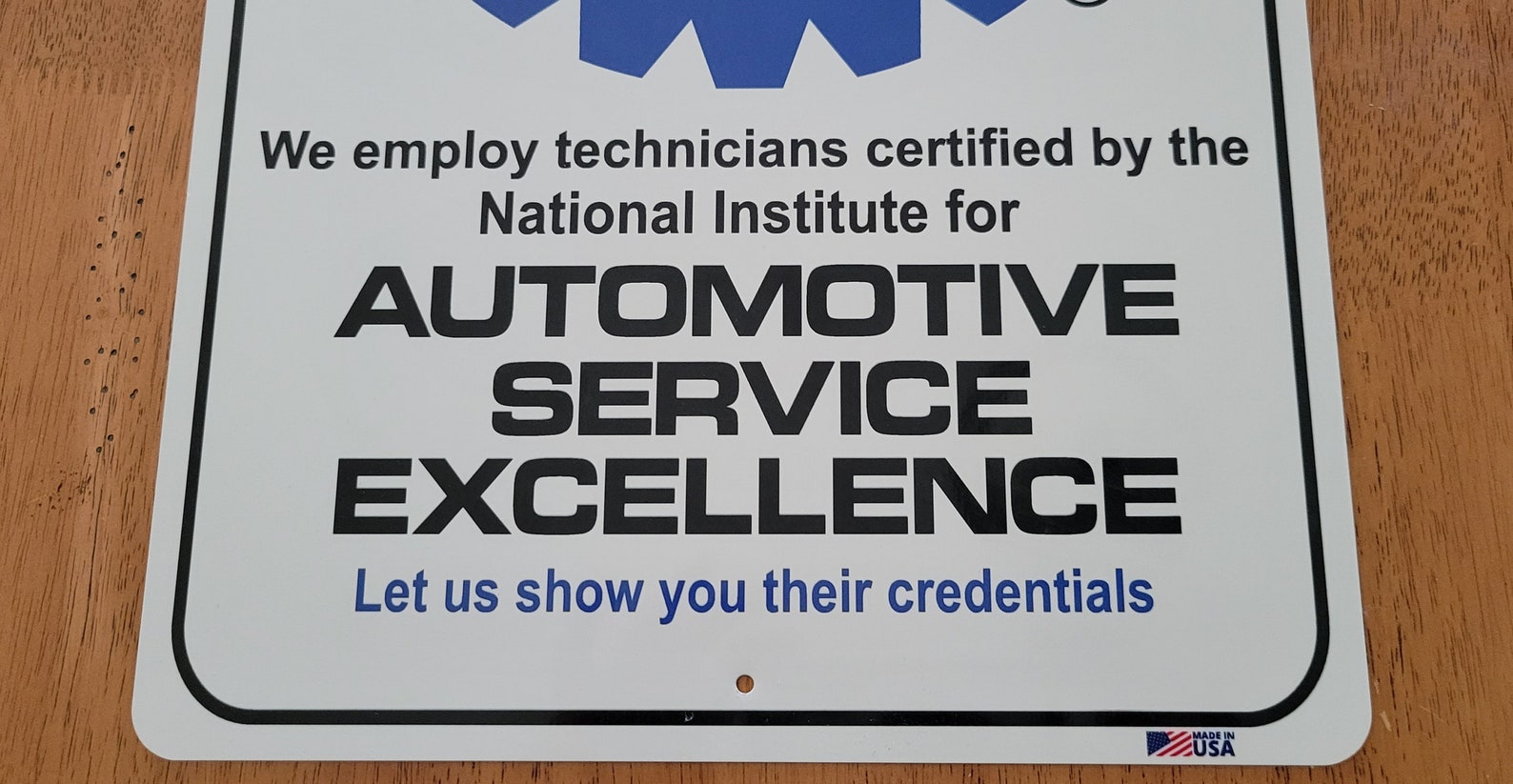 ASE Certified Mechanic 100% Aluminum Sign - Etsy