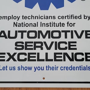 ASE Certified Mechanic 100% Aluminum Sign 12" X 18" - Etsy