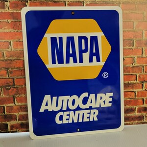 NAPA Auto Care Center Aluminum Sign 9 X 12 - Etsy