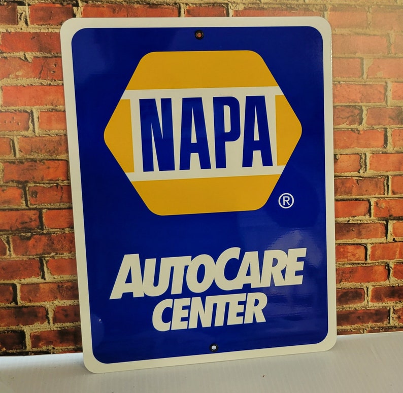 NAPA Auto Care Center Aluminum Sign 9 X 12 | Etsy