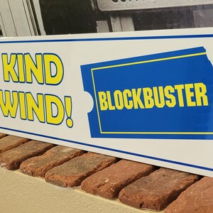 Be Kind Rewind Blockbuster Metal Sign 6" X 24" Free Shipping - Etsy