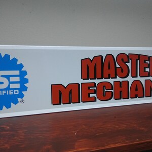 ASE Certified Master Mechanic Aluminum Sign 6" X 24" - Etsy