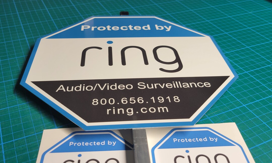 Ring 100% Aluminum Security Yard Sign With 6 Window Decals - Etsy