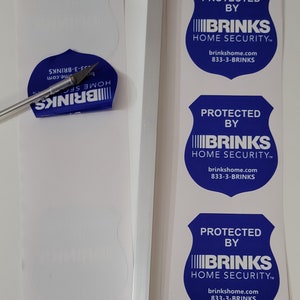 New Brinks Logo 100% Aluminum Yard Sign With 6 Window/doors Stickers ...