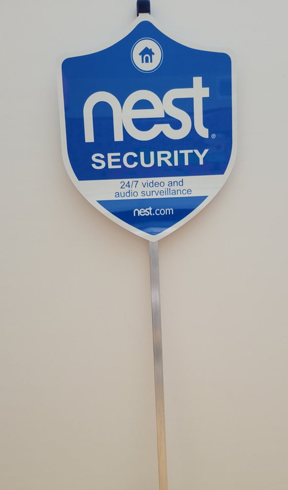 Nest Security Yard Sign 100% All Aluminum | Etsy
