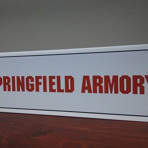 Springfield Armory Logo Aluminum Sign 6" X 24" - Etsy