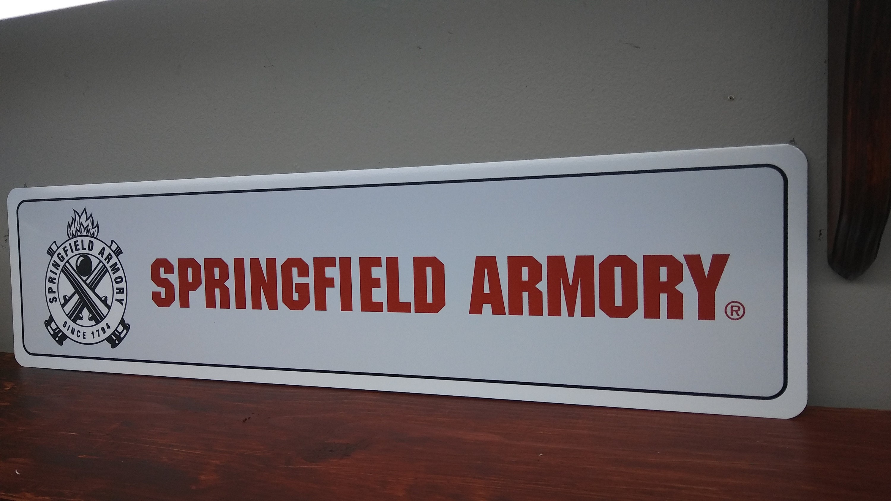 Springfield Armory Logo aluminum sign 6 x 24 | Etsy