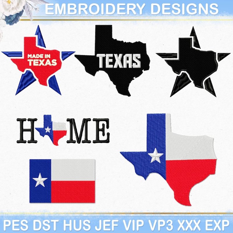 Texas Embroidery - Etsy