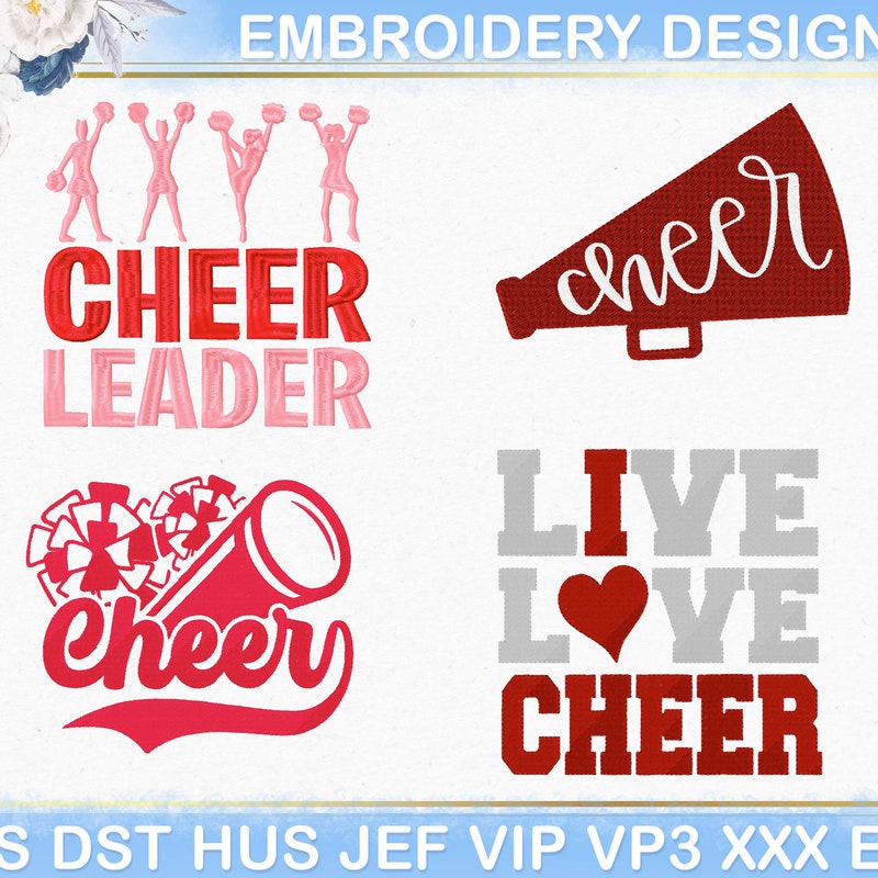 Cheer Embroidery - Etsy