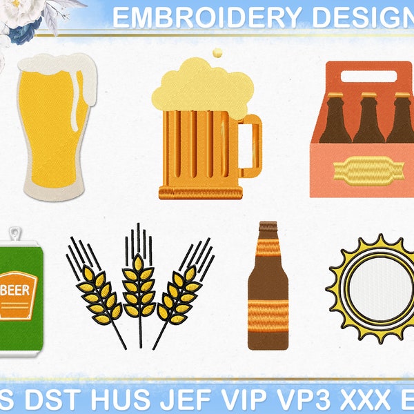Beer Embroidery - Etsy