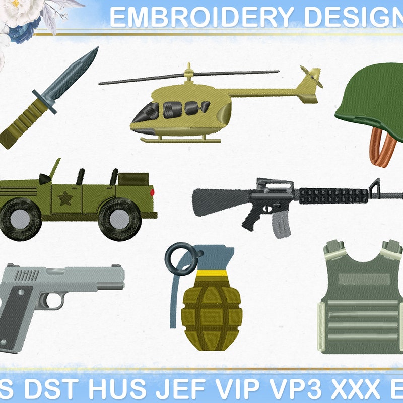 Military Embroidery - Etsy