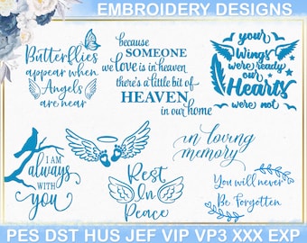 Memorial Embroidery - Etsy