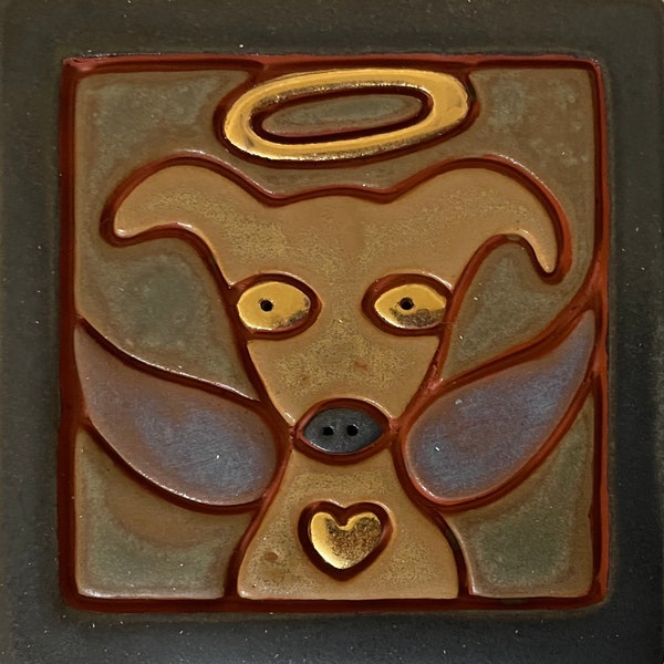 Dog Tile - Etsy
