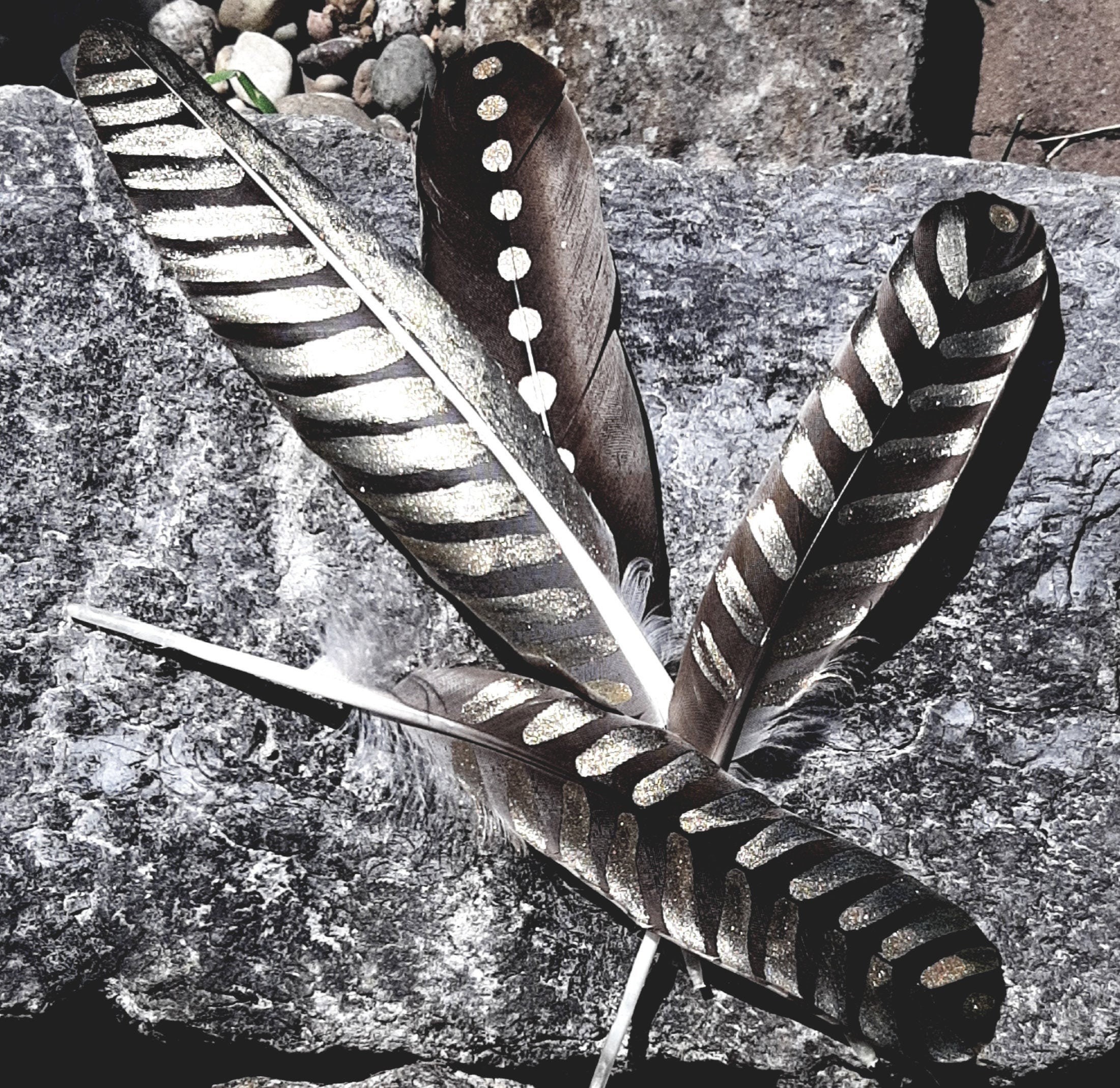 Painted Feathers Wish Feathers Spell Feathers Feathers - Etsy UK