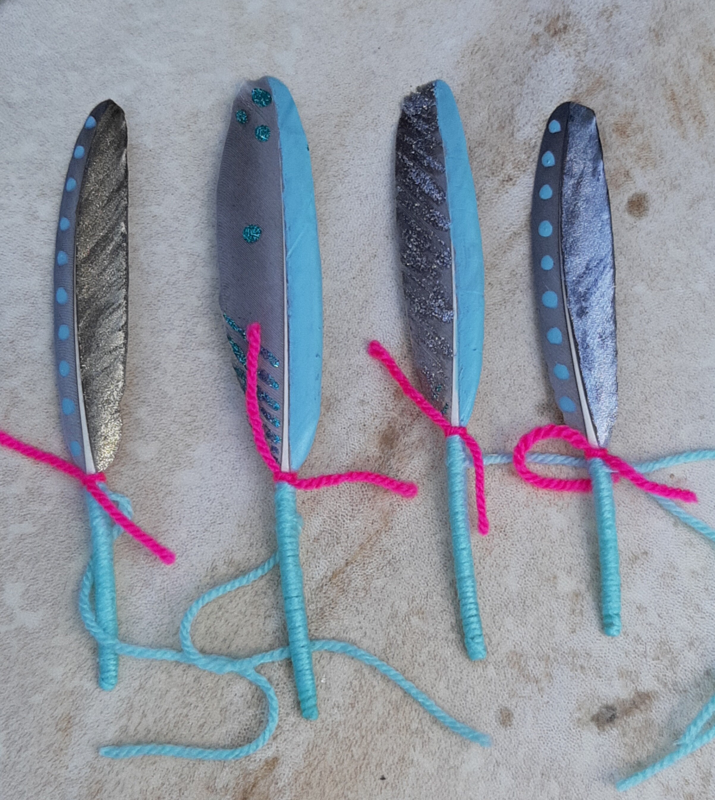 Painted Feathers Wish Feathers Spell Feathers Feathers - Etsy UK