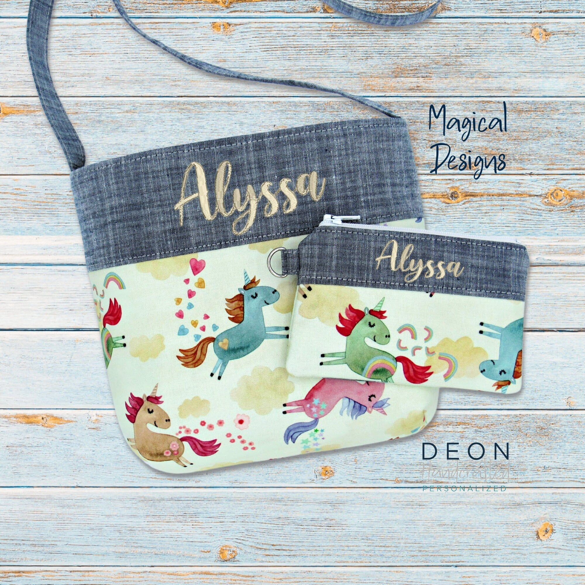 Personalized Girls Purse and Wallet Gift Set Monogrammed - Etsy