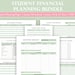 Student Financial Printable Bundle | Financial Planner | Budget Sheets ...