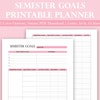 Student Printable Planner Undated | College Student Planner | Academic ...