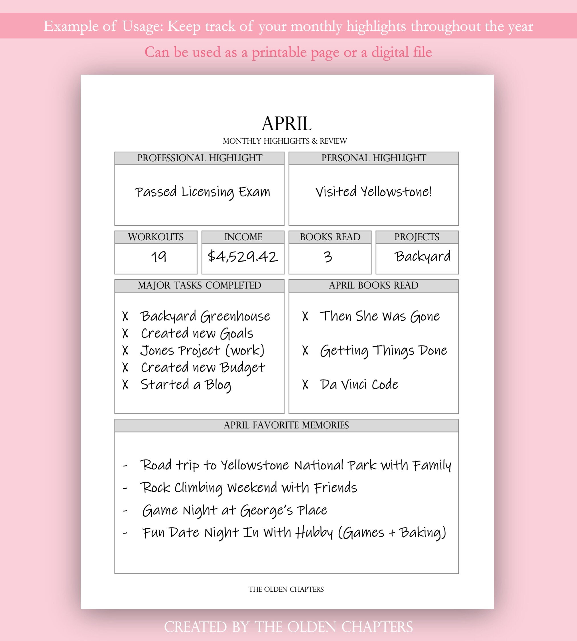 Quarter 2 Goal Printable Bundle | Quarterly Goal Planner | Digital Goal ...