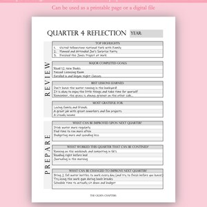 Quarter 4 Goal Printable Bundle | Quarterly Goal Planner | Digital Goal ...