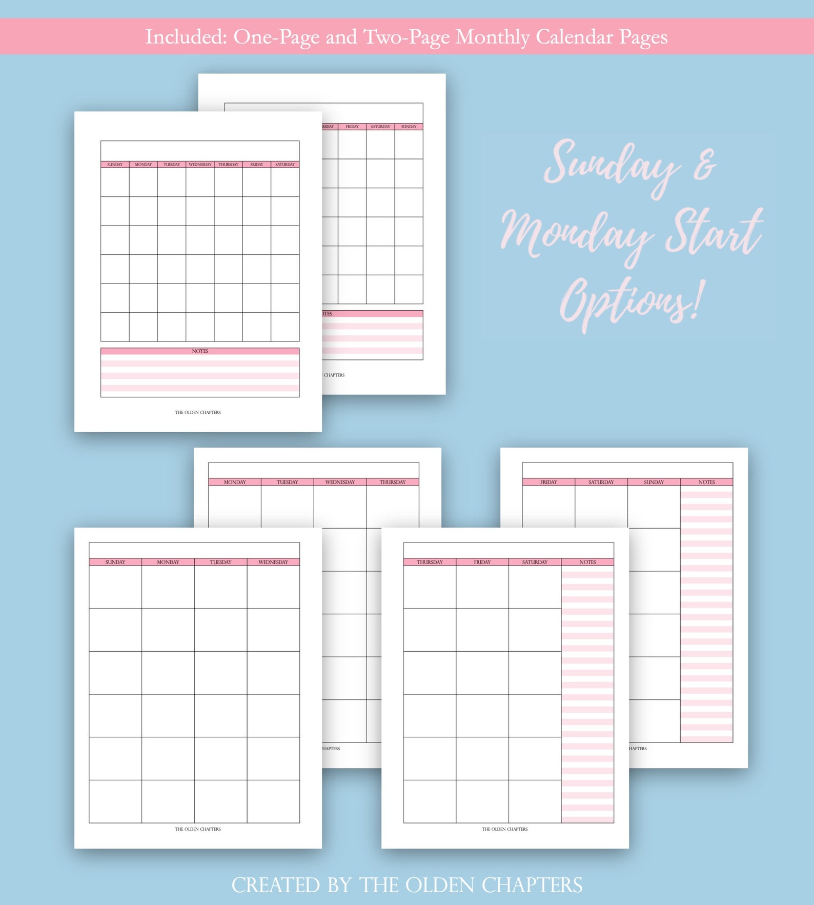 Student Printable Planner Undated | College Student Planner | Academic ...