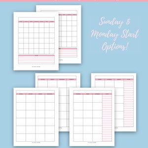 Student Printable Planner Undated | College Student Planner | Academic ...
