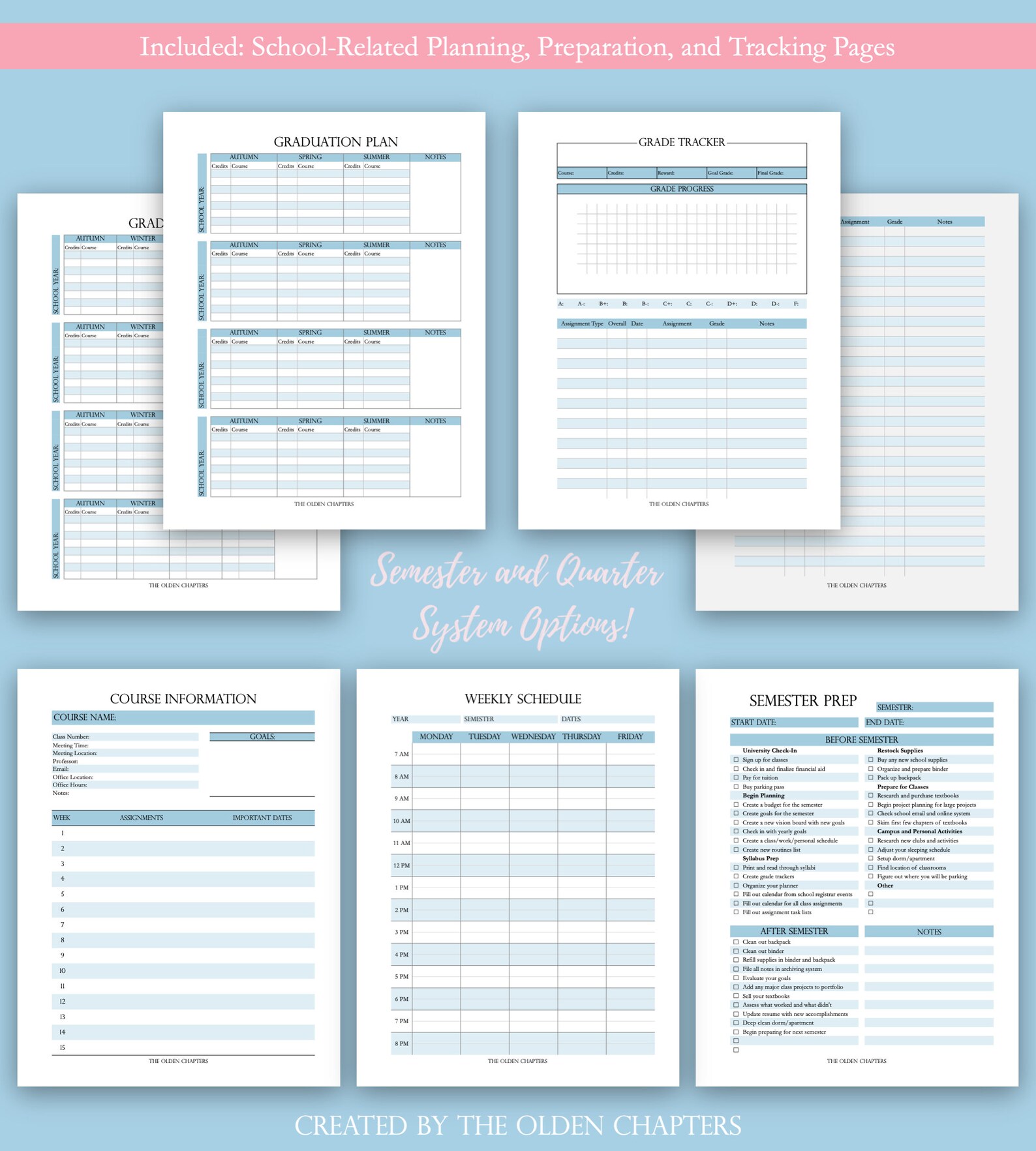 Ultimate Student Printable Worksheet Bundle | Student Planner | Study ...