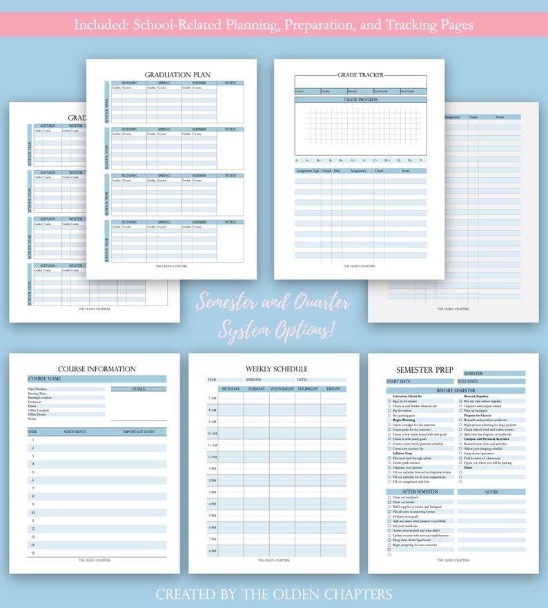 Ultimate Student Printable Worksheet Bundle | Student Planner | Study ...