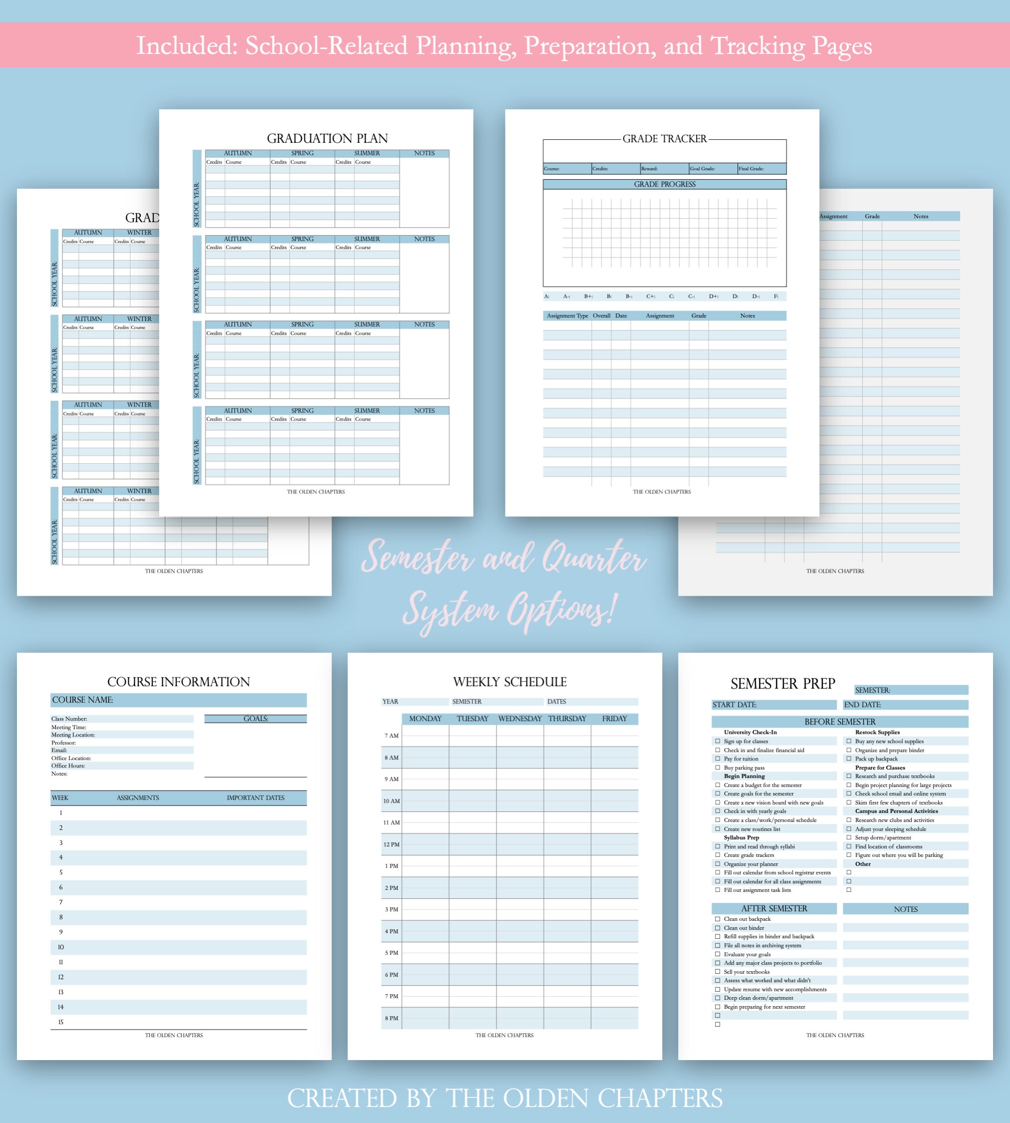 Ultimate Student Printable Worksheet Bundle | Student Planner | Study ...