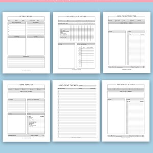Neutral Printable Student Planner Undated | College Student Planner ...